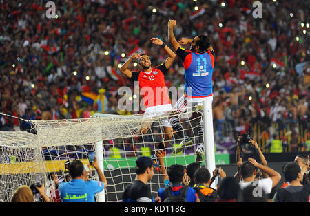 Congo players celebrate after the World Cup Group K soccer match ...