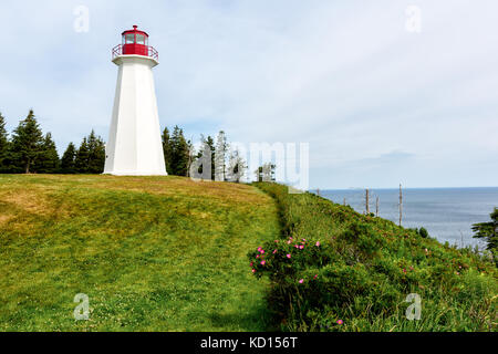 Cape George Lighthouse, Sunrise Trail, Nova Scotia, Canada Stock Photo ...