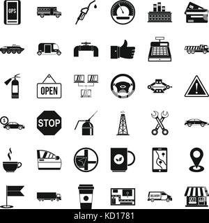 Benzine icons set, simple style Stock Vector Image & Art - Alamy