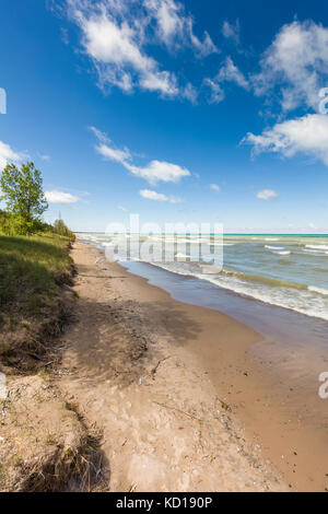 Pinery Provincial Park Lake Huron Grand Bend Ontario Canada. Swimmers ...