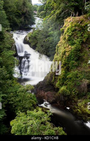 The Reekie Linn waterfall on the River Isla, Perthshire, Scotland, in ...