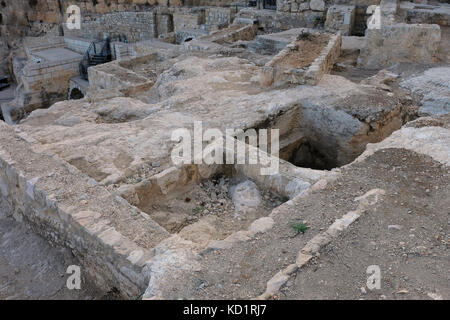 A Mikveh (Jewish ritual bath) from the Second Temple period, at the ...