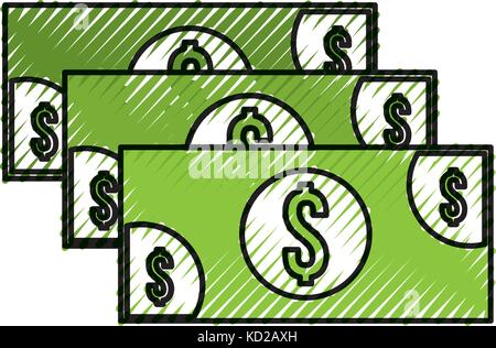 banknotes currency cartoon illustration Stock Photo: 103046396 - Alamy