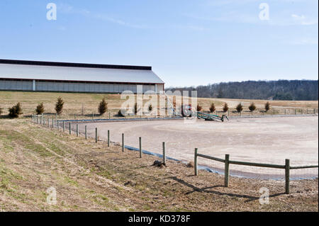 LIQUID MANURE STORAGE LAGOON Stock Photo - Alamy