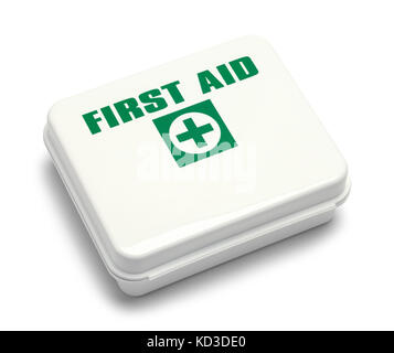 First aid medical kit on white textured table Stock Photo - Alamy