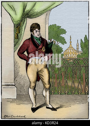 George IV as Prince Regent, Regency period, 19th century Stock Photo ...