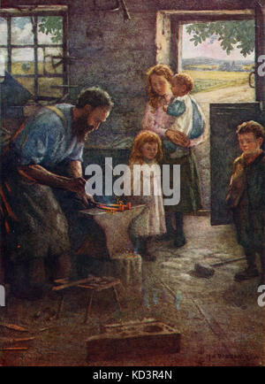 The Village Blacksmith by Henry Wadsworth Longfellow. Written in 1840 ...