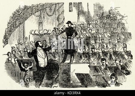 ORCH - Historical 19th century - captions reads: "Jullien's Orchestra ...