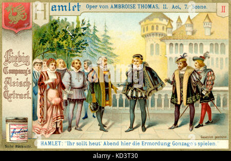 THOMAS, Ambroise - Hamlet - Liebig Advert Act 5. Scene 4. Hamlet ...