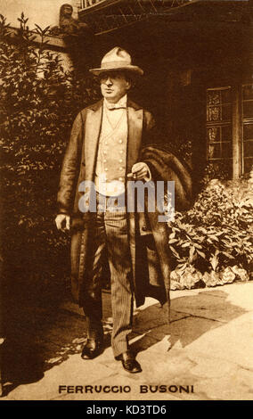 Ferruccio Busoni - the Italian / German pianist and composer with woman ...