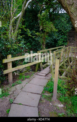 Footpath by Agden Reservoir, Bradfield, Sheffield, Peak District ...