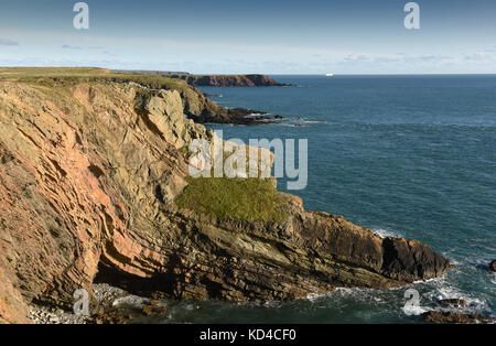 Wooltack Point and bay in Pembrokeshire West Wales UK Stock Photo - Alamy