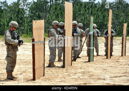 U.S. Army Soldiers with the 1222nd Engineer Company (Sapper), S.C. Army ...