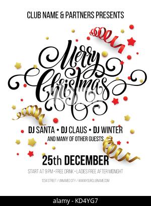 Christmas Holiday Party Background. Happy New Year and Merry Christmas ...