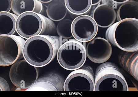 Transfer of water pipes and sewerage drain in the wall. Bathroom ...