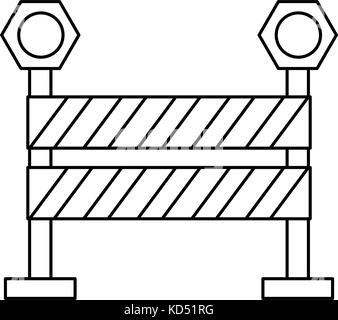roadblock road sign icon image Stock Vector Image & Art - Alamy