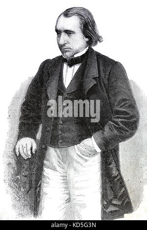 engraving of Joseph Ernest Renan (1823 – 1892), French expert of ...