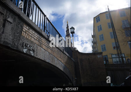 storm bridge , an arc bridge in Copenhage, Denmark Stock Photo - Alamy