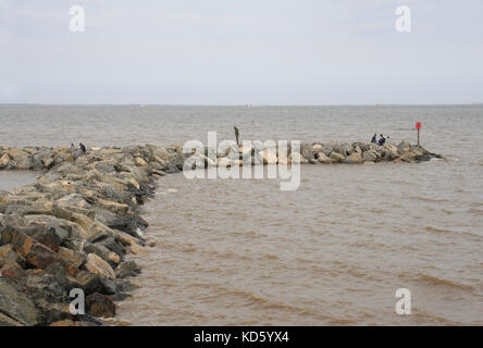 Fishtail groyne, Cleethorpes, Lincolnshire, England Stock Photo - Alamy
