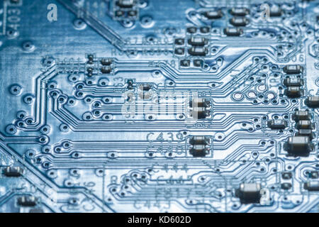 PCB Printed circuit board blue electronics Stock Photo: 163015623 - Alamy