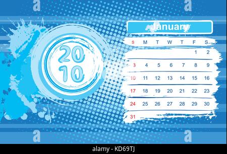 Calendar for 2010 Stock Vector Image & Art - Alamy