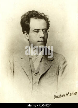 Gustav Mahler - portrait of Austrian composer and conductor, 1898. 1860 ...