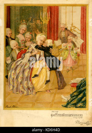 Wolfgang Amadeus Mozart 's signature in English at the end of a Canon ...