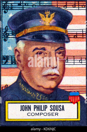 John Philip Sousa - portrait of American bandmaster, conductor and ...