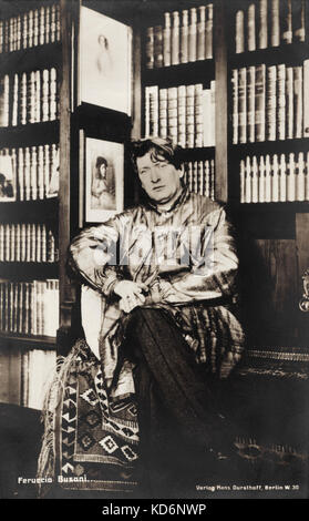 Ferruccio Busoni - the Italian / German pianist and composer with woman ...