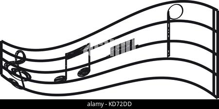Pentagram with musical notes Stock Vector Image & Art - Alamy