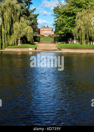 Newby Hall from the River Ure near Ripon Yorkshire England Stock Photo ...