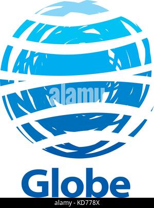 World Globe Logo Design Template Set Stock Vector Art & Illustration ...