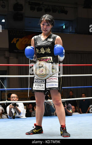 Japanese champion Miyo Yoshida poses with her daughter Mina Yoshida on ...