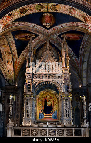 Tabernacle by Andrea Orcagna - c. 1359 Madonna by Bernardo Daddi - c ...