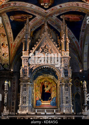 Tabernacle by Andrea Orcagna - c. 1359 Madonna by Bernardo Daddi - c ...