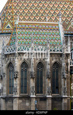 Ungarn, Budapest, Pest, Buda, Burgviertel, Fischerbastei, Löwe auf dem ...