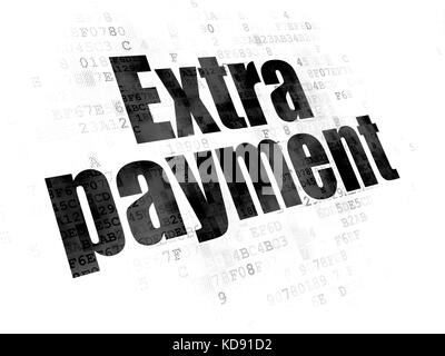 Money concept: Extra Payment on Torn Paper background Stock Photo - Alamy