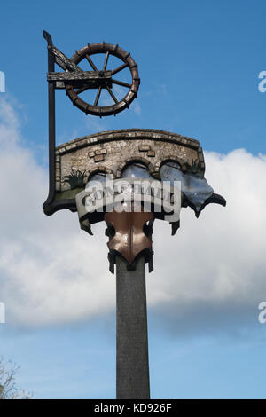 The pretty village of Gomshall in the Surrey Hills AONB, UK Stock Photo ...