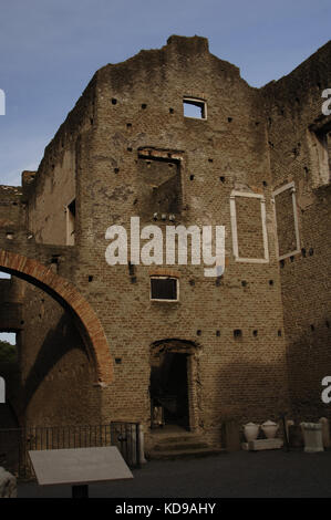 Italy. Rome. Tomb of Caecilia Metella, Via Appia. 1st century BC ...