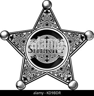 Sheriff, star sign icon Stock Vector Image & Art - Alamy