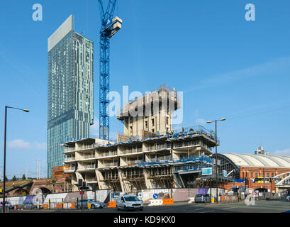 The Axis apartment block under construction, by the Rochdale canal ...