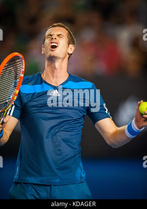 Andy Murray (GBR) won over V. Millot (FRA) 6-2, 6-2, 7-5 in Day 4 play ...