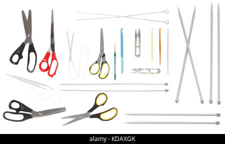 Scissors different sizes. Isolate Stock Photo - Alamy