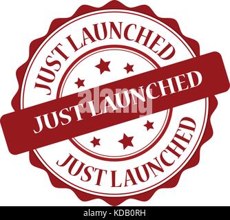 Just launched stamp illustration Stock Vector Image & Art - Alamy
