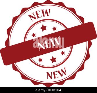 New stamp symbol, label sticker sign button, text banner vector ...