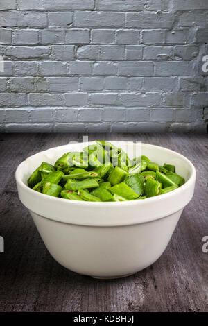 Runner beans in a closeup Stock Photo - Alamy