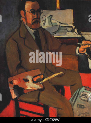Henri Matisse. Self-portrait painting of the French visual artist Henri ...