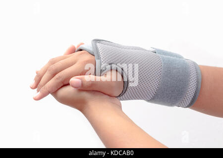 wrist orthosis on white background with copy space hand orthotics ...