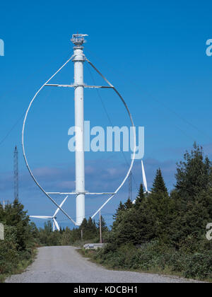 Eole, world's tallest vertical-axis windmill, village of Cap-Chat ...