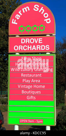 Drove Orchards Farm Shop, Holme, Norfolk, England UK, apples, fruit ...